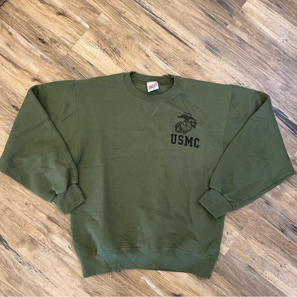 Soffe | Shirts | Mens Vintage Soffe Marine Corps Usmc Big Logo Crew ...